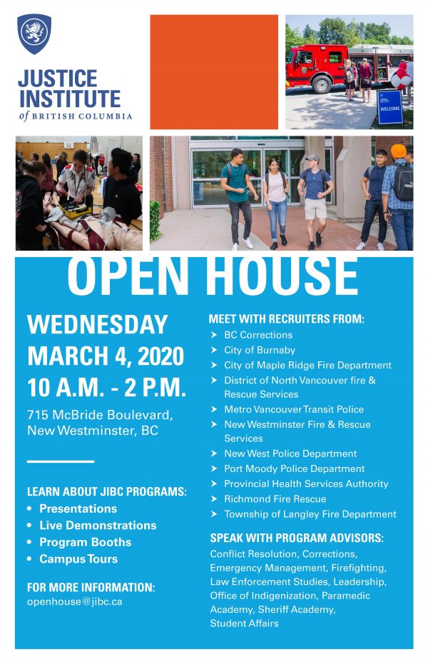 JIBC 2020 Open House & Career Fair | Moscrop Student Services